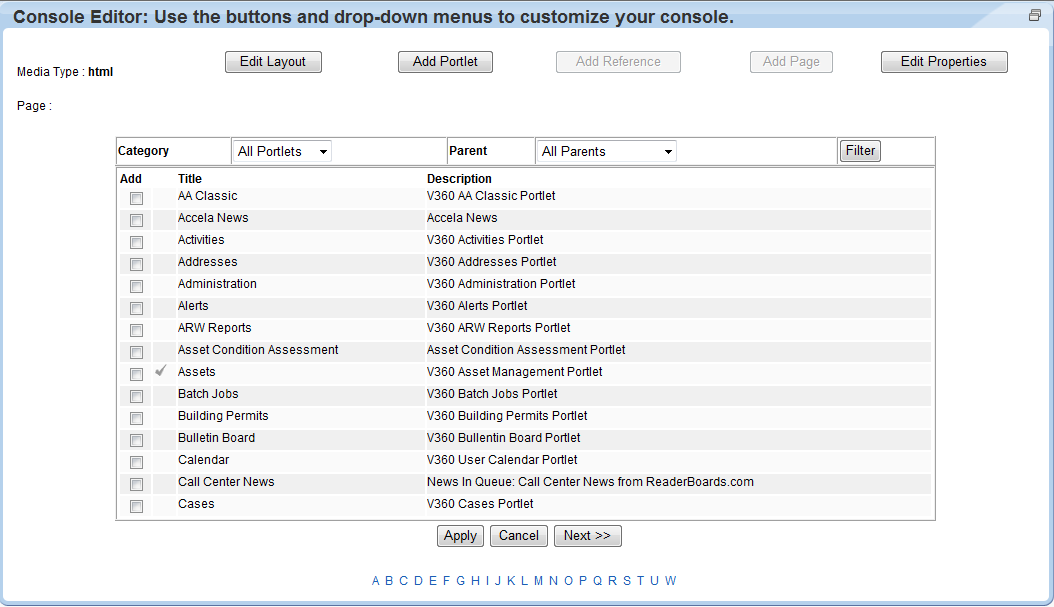 Understanding Civic Platform Portlets